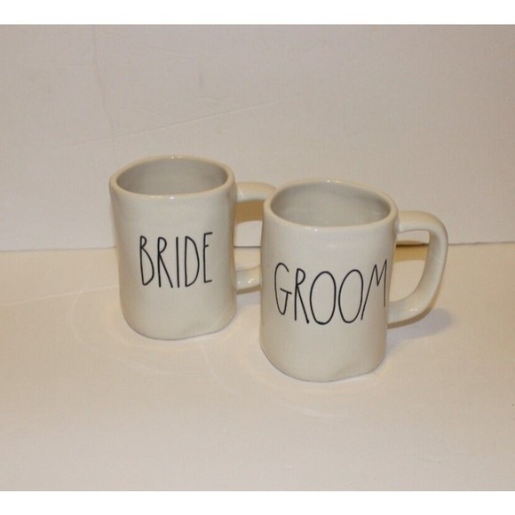 Rae Dunn | Dining | Rae Dunn By Magenta Bride Groom Coffee Mug Set ...